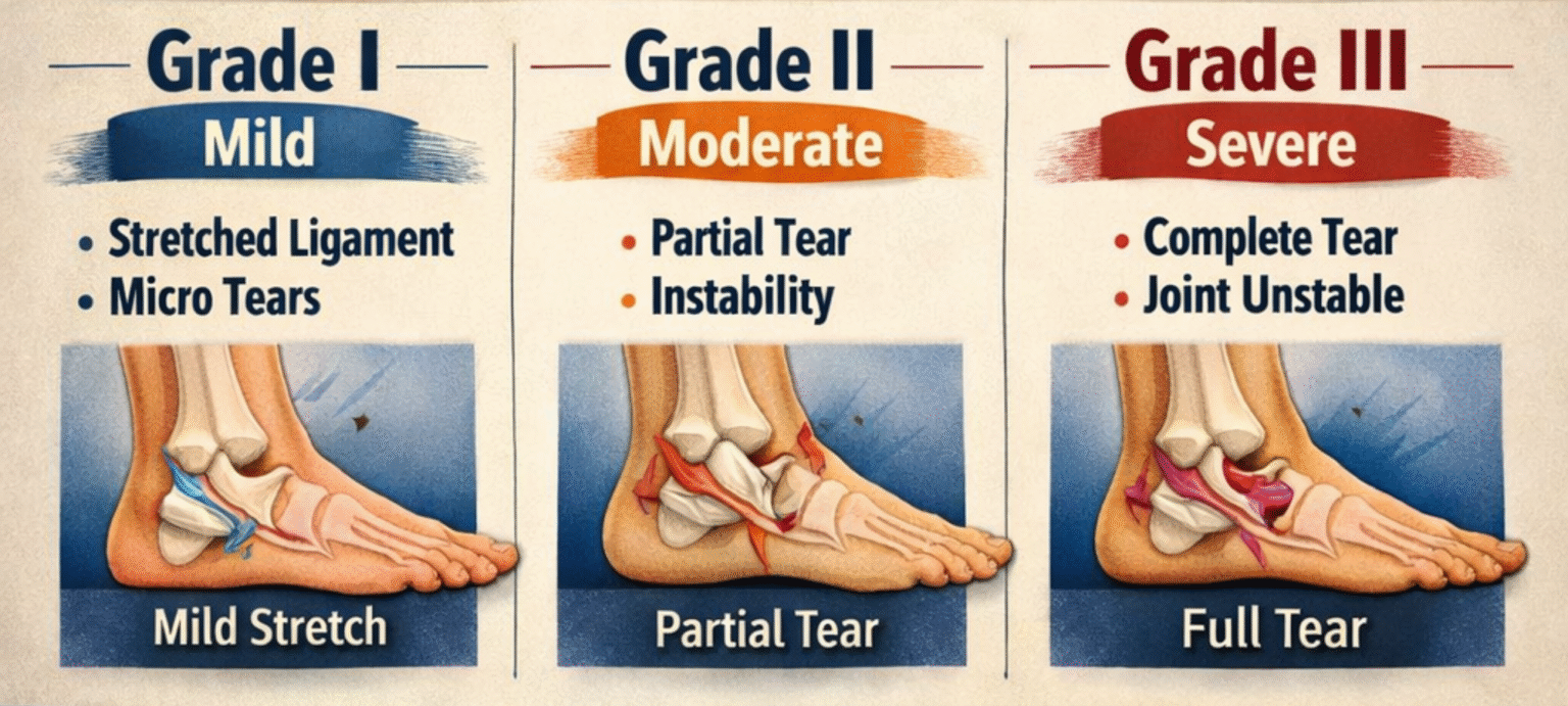 Grading Sprains: Understanding Ligament Injury Severity in Real Terms